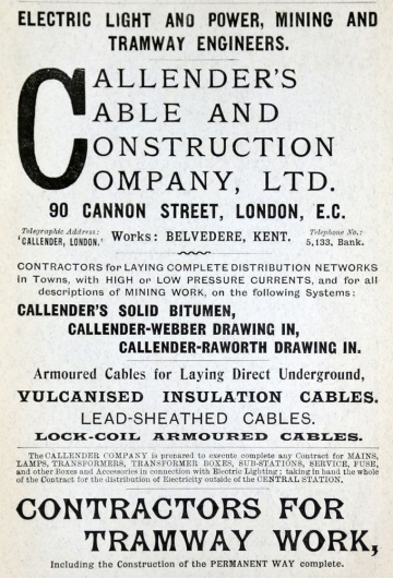 Callenders Cable and Construction Co - Graces Guide