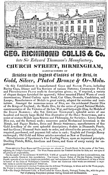 George Richmond Collis and Co - Graces Guide