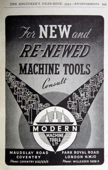 Modern Machine Tools - Graces Guide