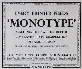 Monotype Corporation - Graces Guide