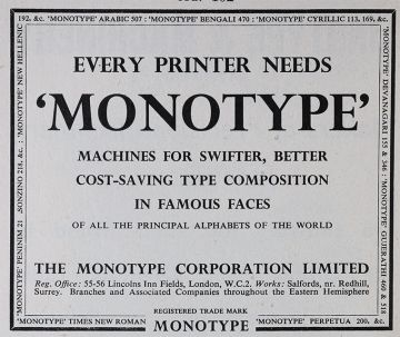 Monotype Corporation - Graces Guide