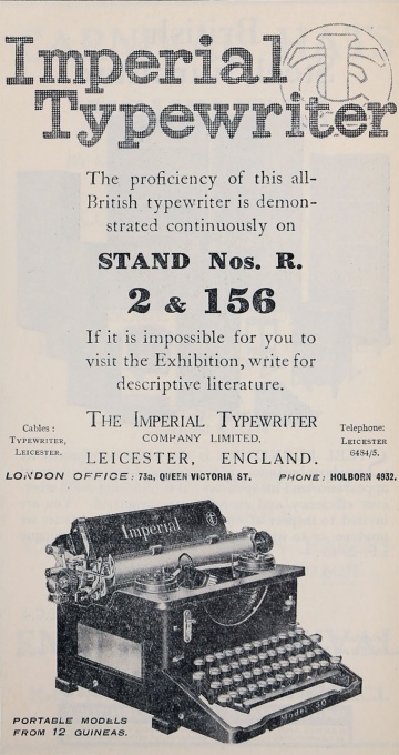 Imperial Typewriter Co - Graces Guide