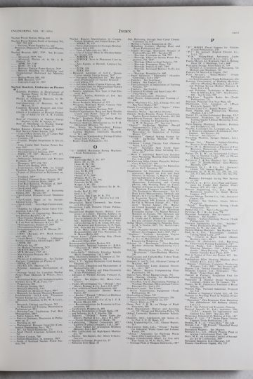 Engineering 1956 Jul-Dec: Index - Graces Guide