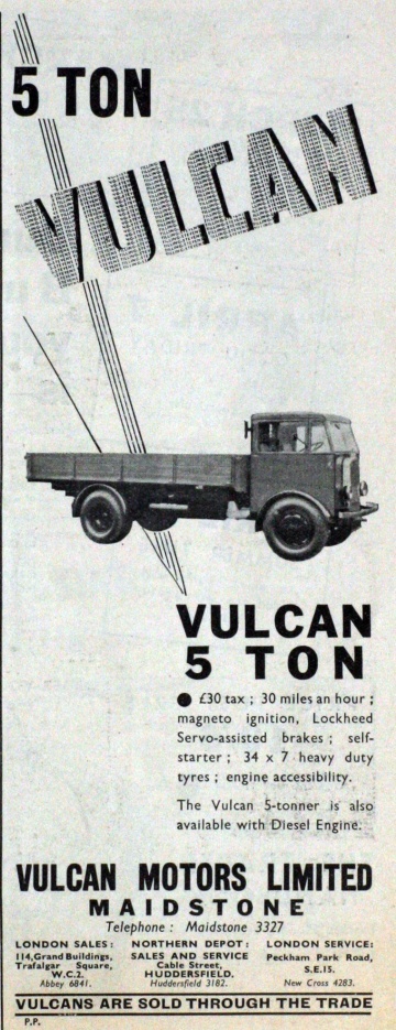 Vulcan Motor and Engineering Co: Lorries - Graces Guide