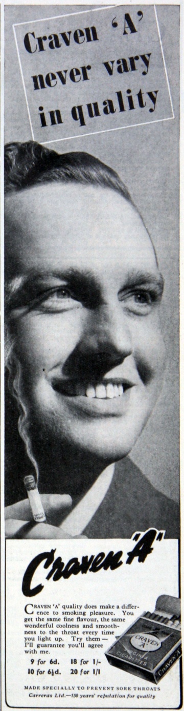 Craven A Cigarettes - Graces Guide