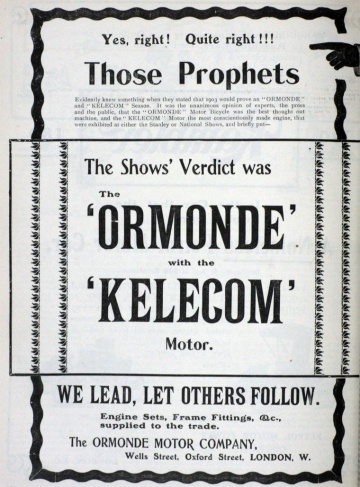 Ormonde Motor Co - Graces Guide
