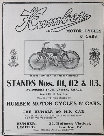 Humber: Motorcycles - Graces Guide