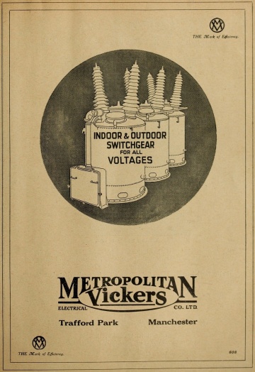 Metropolitan-Vickers: Electricity Generation and Transmission - Graces ...