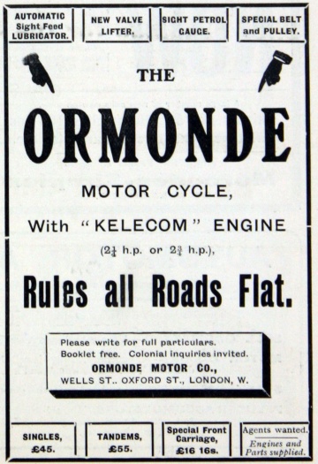 Ormonde Motor Co - Graces Guide