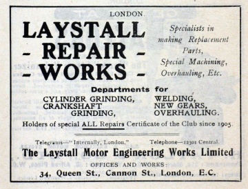 Laystall Motor Engineering Works - Graces Guide