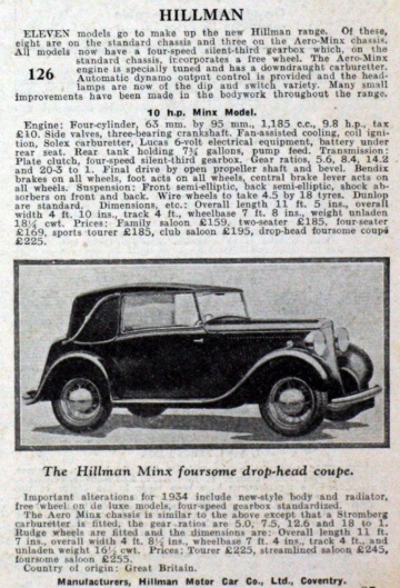 Hillman: Minx - Graces Guide