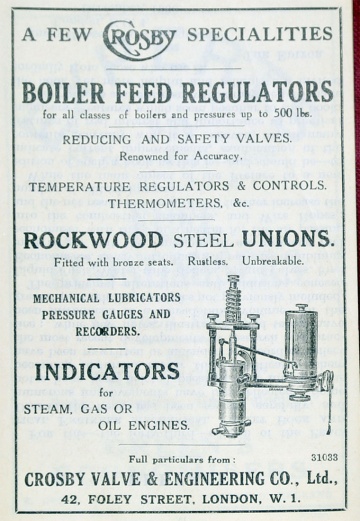 Crosby Valve and Engineering Co - Graces Guide