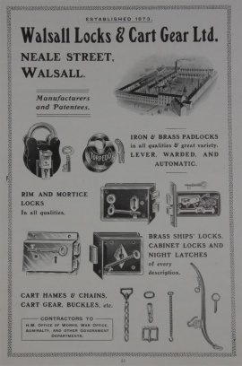 Walsall Locks and Cart Gear - Graces Guide