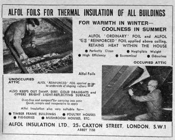 Alfol Insulation - Graces Guide