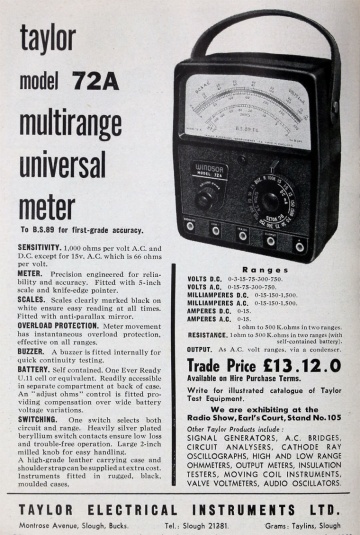 Taylor Electrical Instruments - Graces Guide