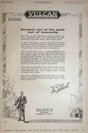 Vulcan Motor and Engineering Co - Graces Guide