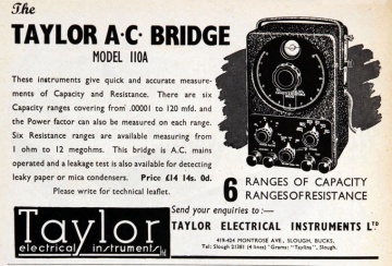 Taylor Electrical Instruments - Graces Guide