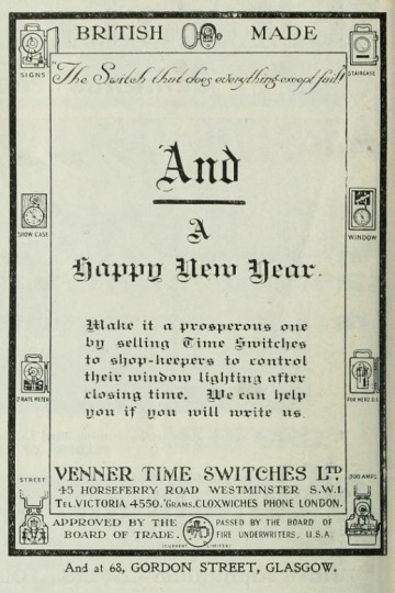 Venner Time Switches - Graces Guide