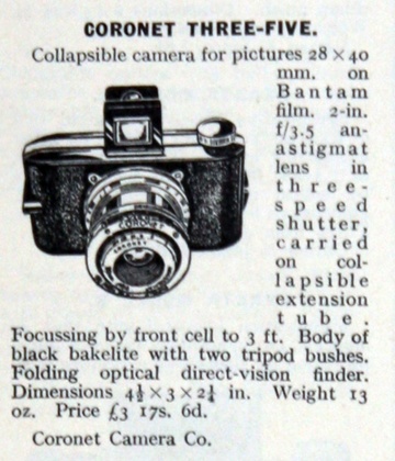 Coronet Camera Co - Graces Guide
