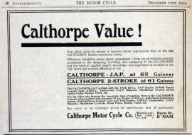 Calthorpe Motor Co: Motorcycles - Graces Guide