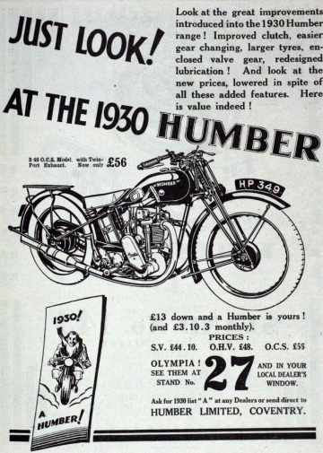Humber: Motorcycles - Graces Guide