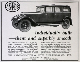 Arrol-Johnston and Aster Engineering Co - Graces Guide