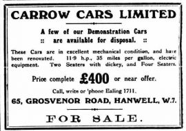 Carrow Cars - Graces Guide