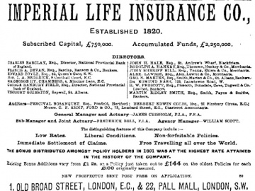 Imperial Life Insurance Co - Graces Guide