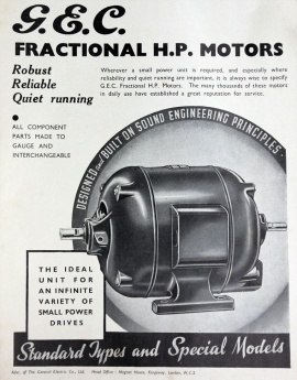 GEC: Electric Motors - Graces Guide