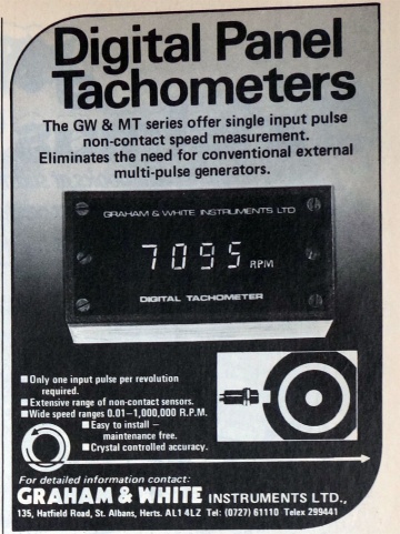 Graham and White Instruments - Graces Guide