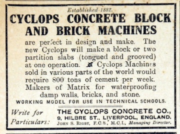 Cyclops Concrete Co - Graces Guide