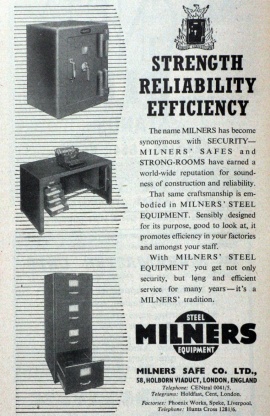 Milners Safe Co - Graces Guide