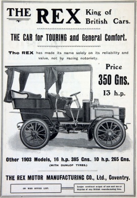 Rex Motor Manufacturing Co - Graces Guide