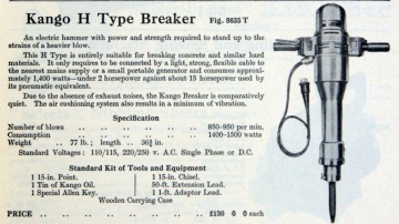 Kango Electric Hammers - Graces Guide