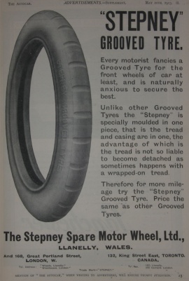 Stepney Spare Motor Wheel - Graces Guide