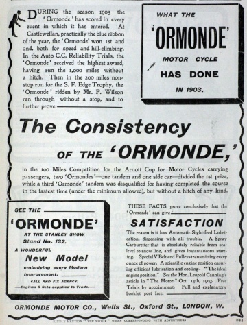 Ormonde Motor Co - Graces Guide