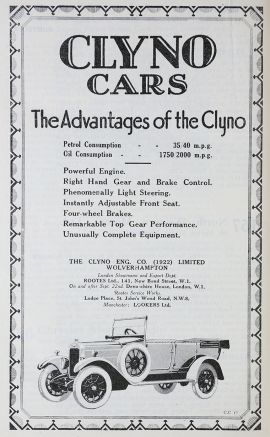 Clyno Engineering Co: Cars - Graces Guide
