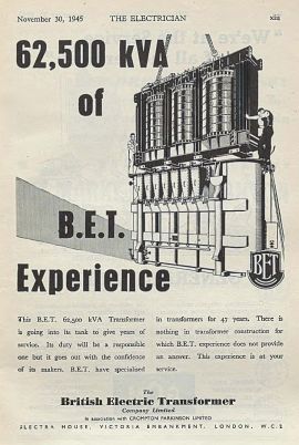 British Electric Transformer Co - Graces Guide
