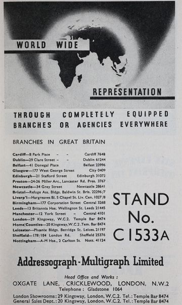 Addressograph-Multigraph - Graces Guide