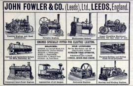 John Fowler and Co: Steam Driven Engines - Graces Guide