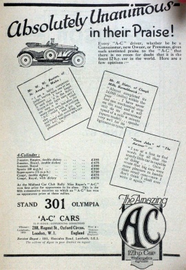 AC Cars (Auto-Carriers) - Graces Guide