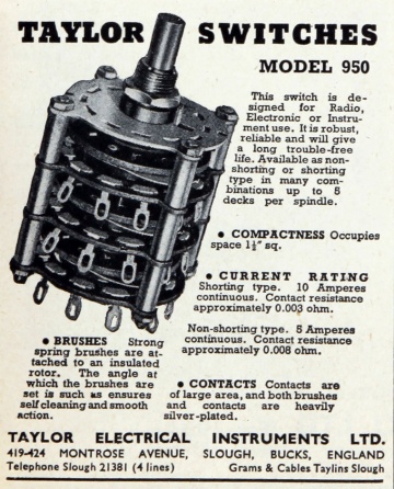 Taylor Electrical Instruments - Graces Guide