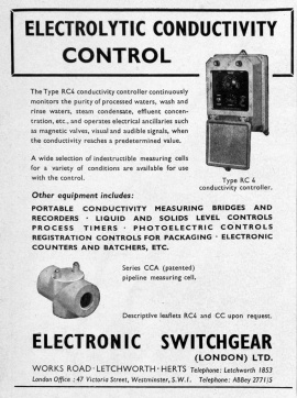 Electronic Switchgear (London) - Graces Guide