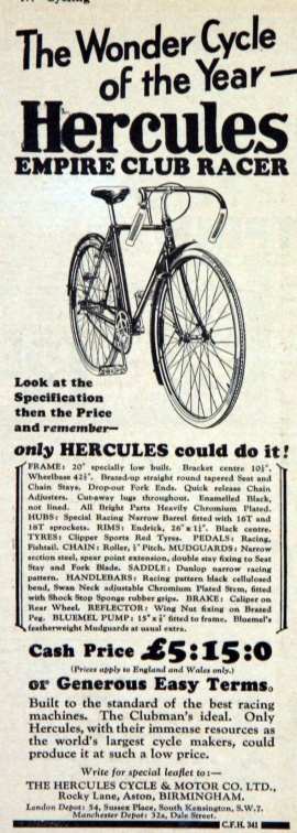 Hercules Cycle and Motor Co - Graces Guide
