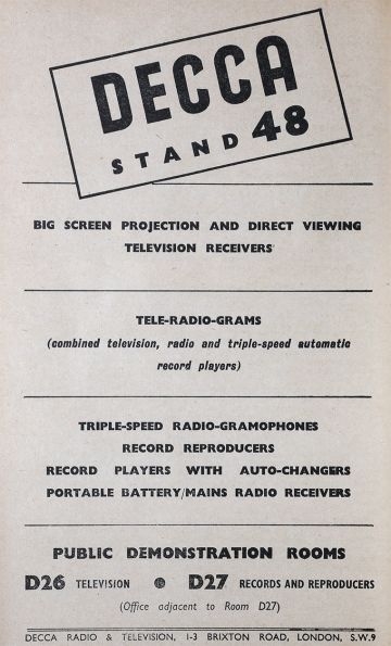 Decca Radio and Television - Graces Guide