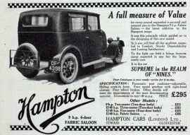 Hampton Cars - Graces Guide