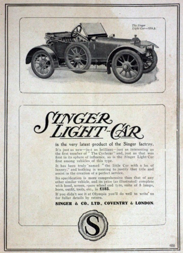 Singer: Cars - Graces Guide