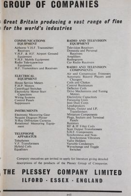 Plessey Co - Graces Guide