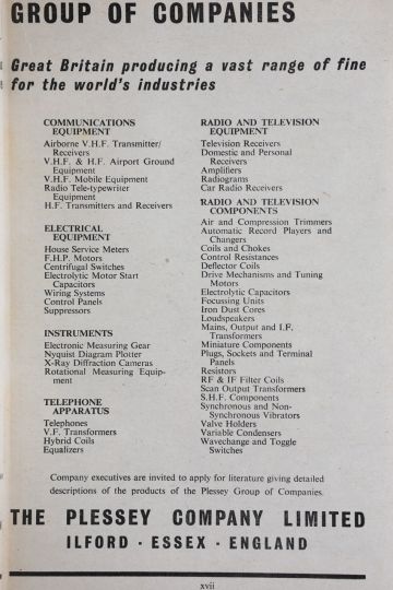 Plessey Co - Graces Guide