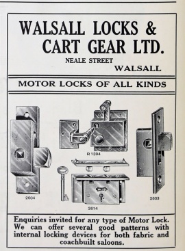 Walsall Locks and Cart Gear - Graces Guide